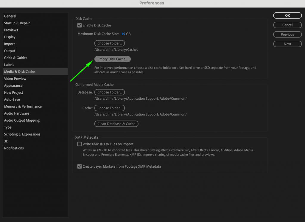 How to Change the Disk Cache Folder in After Effects | aejuice.com