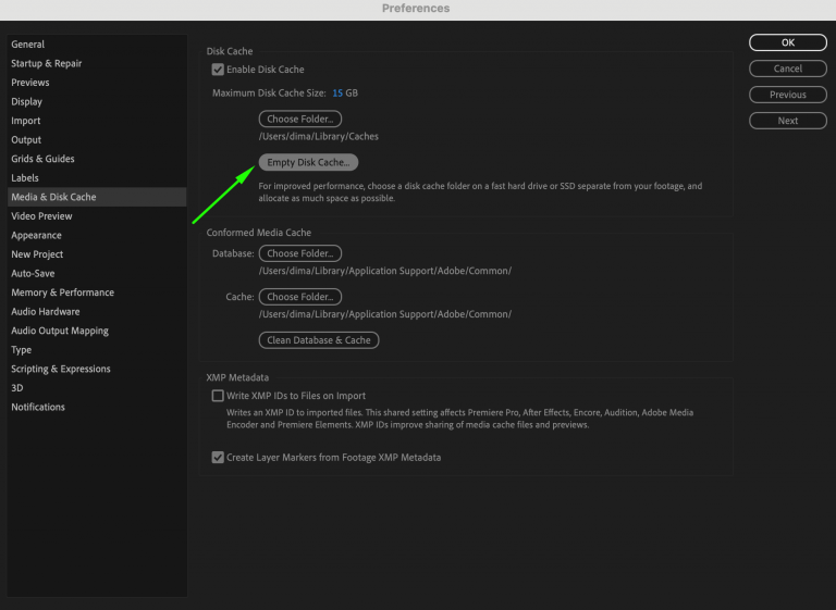 How to Change the Disk Cache Folder in After Effects | aejuice.com