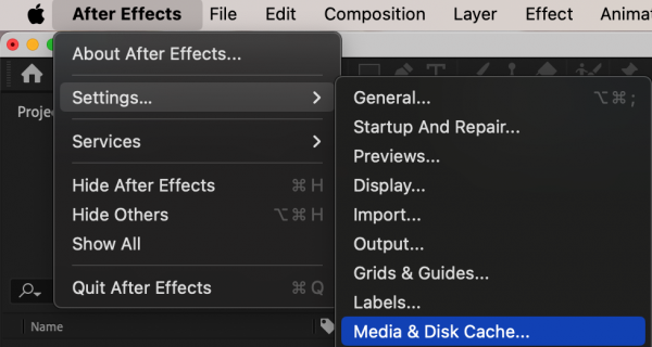 How to Change the Disk Cache Folder in After Effects | aejuice.com