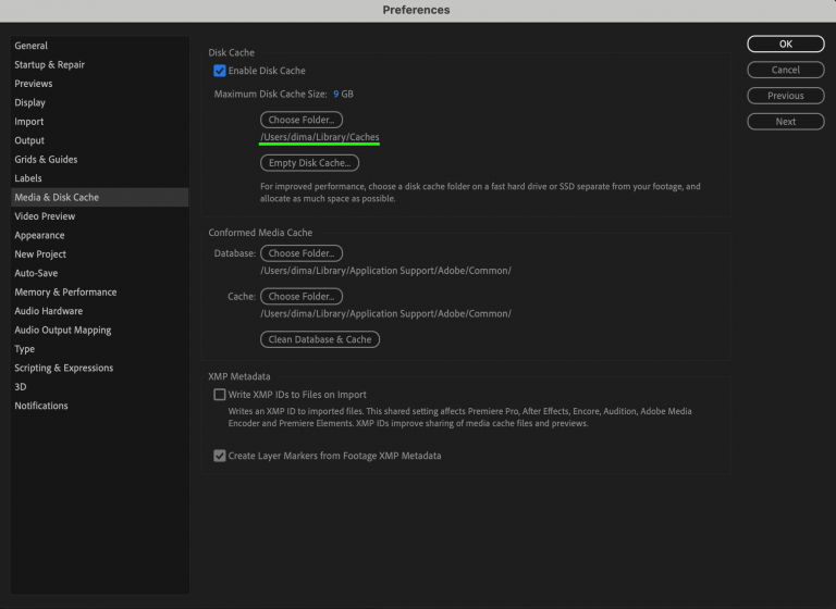 How to Change the Disk Cache Folder in After Effects | aejuice.com