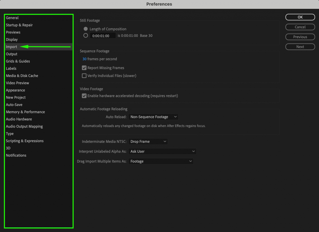 How to Open Preferences in After Effects | aejuice.com