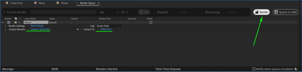 How to Use Prerender in After Effects | aejuice.com