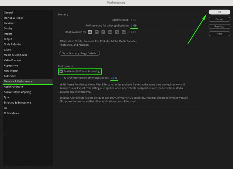 How to Enable Display Acceleration in After Effects | aejuice.com
