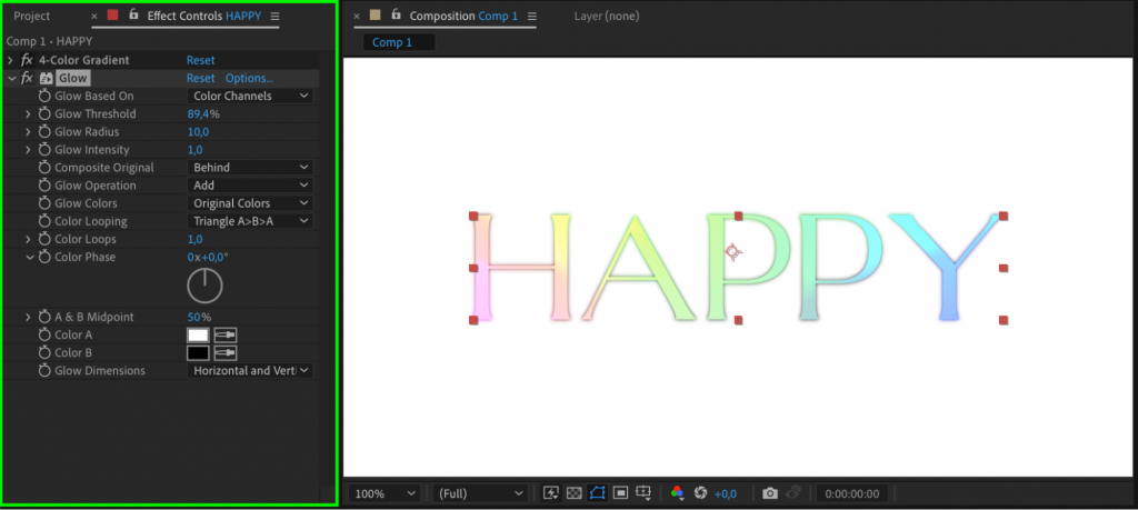 How to Add a Gradient to Text in After Effects | aejuice.com
