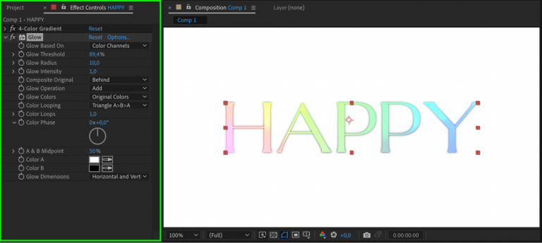 How to Add a Gradient to Text in After Effects | aejuice.com