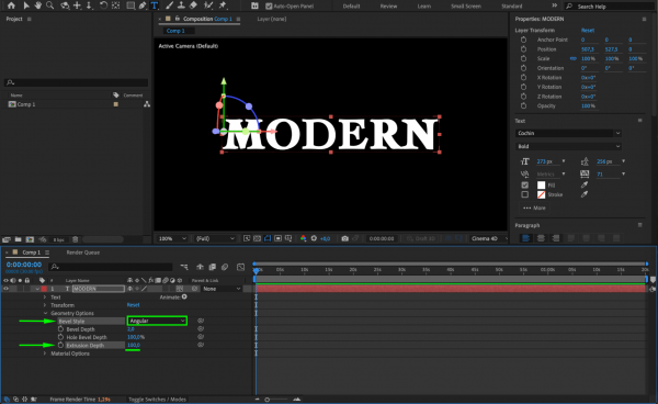 How to Add 3D Text in After Effects | aejuice.com