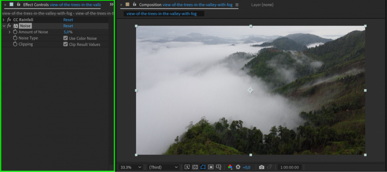 How to Animate Realistic Rain in After Effects | aejuice.com