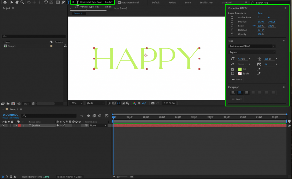 How to Add a Gradient to Text in After Effects | aejuice.com