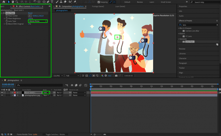 How to Create a Camera Flash Effect in After Effects | aejuice.com