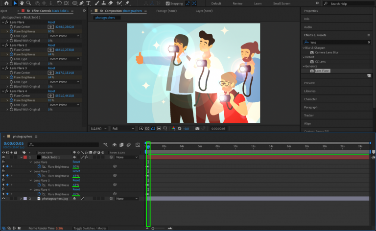 How to Create a Camera Flash Effect in After Effects | aejuice.com