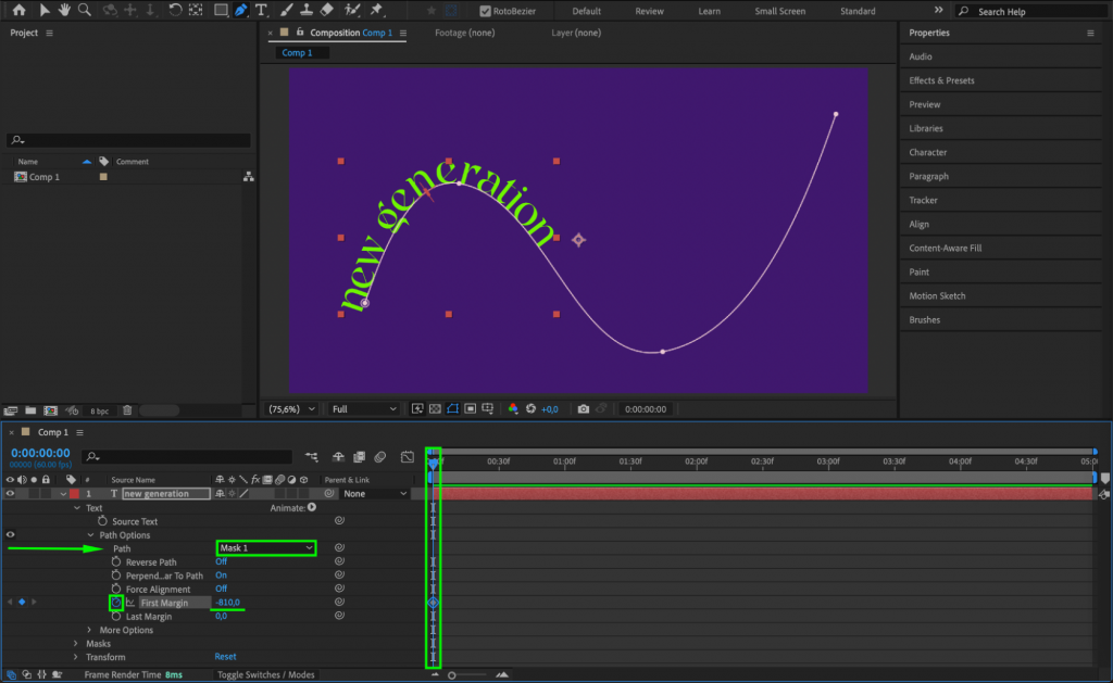 How to Type on a Path in After Effects | aejuice.com