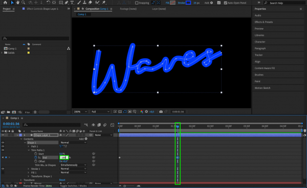 How to Create a Write-On Text Effect in Adobe After Effects | aejuice.com