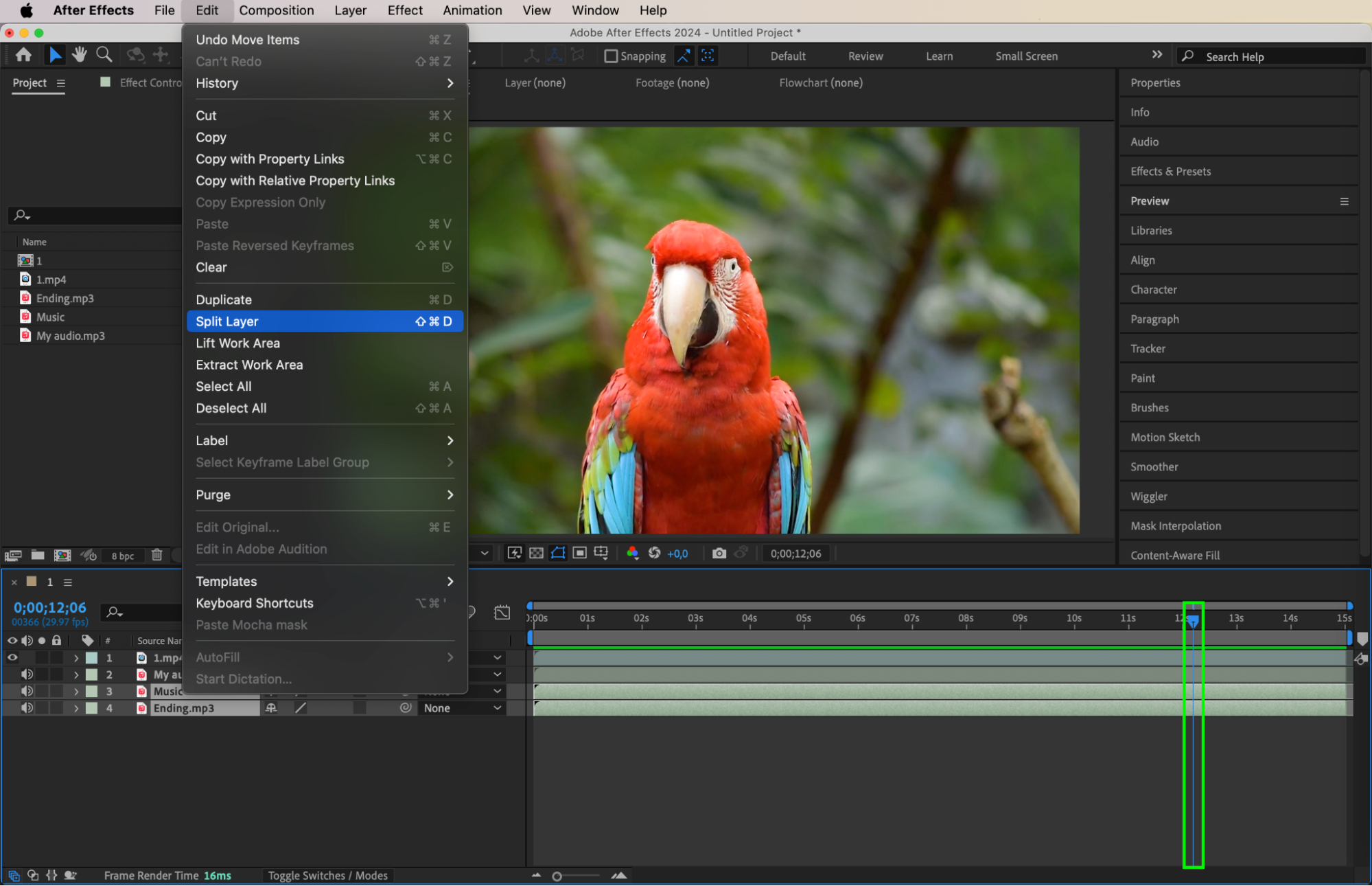 How to Combine Multiple Audio Files with a Video in Adobe After Effects | aejuice.com