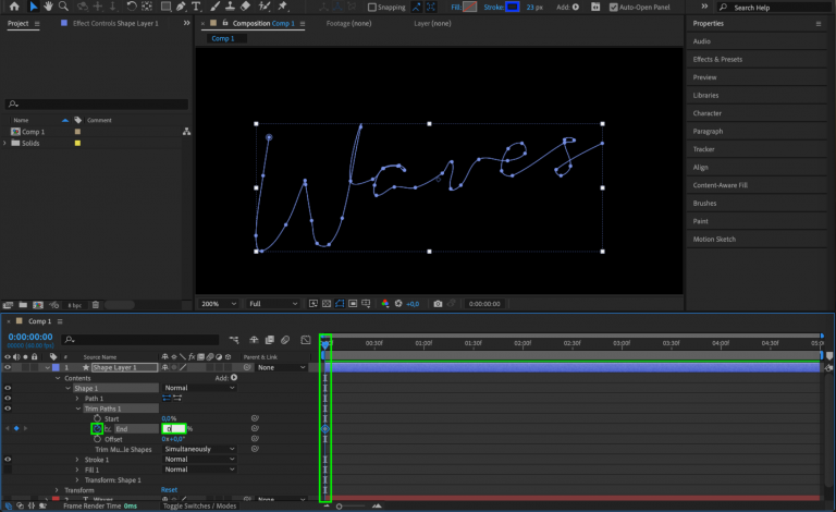 How to Create a Write-On Text Effect in Adobe After Effects | aejuice.com