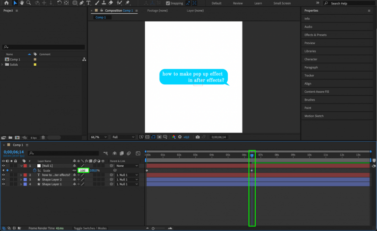 How to Create a Pop-Up Effect in After Effects | aejuice.com