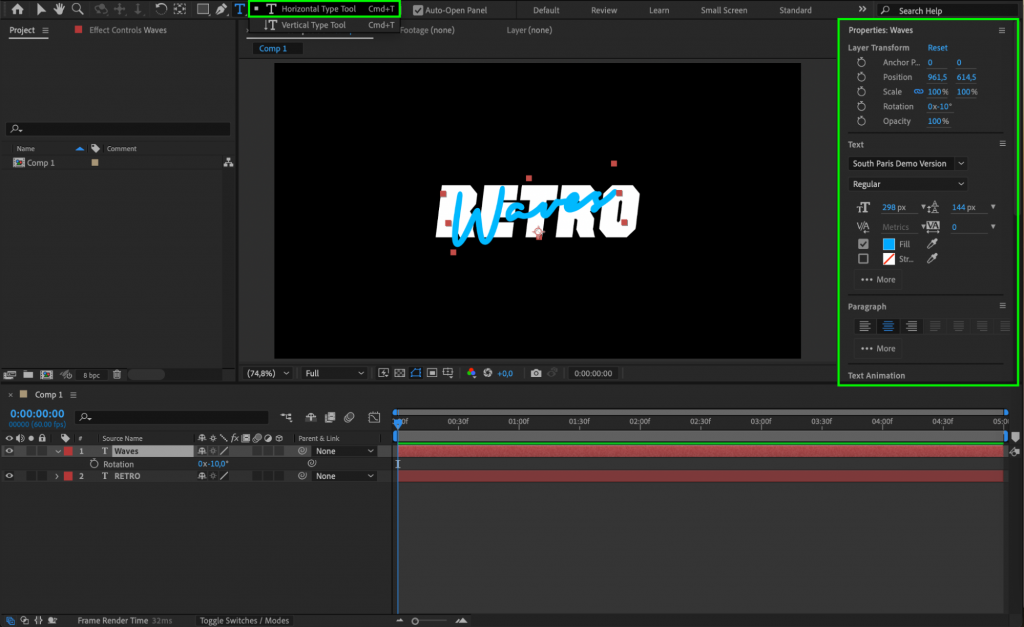 How to Create a Write-On Text Effect in Adobe After Effects | aejuice.com