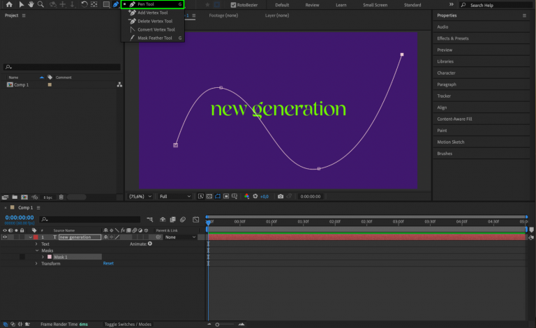 How to Type on a Path in After Effects | aejuice.com