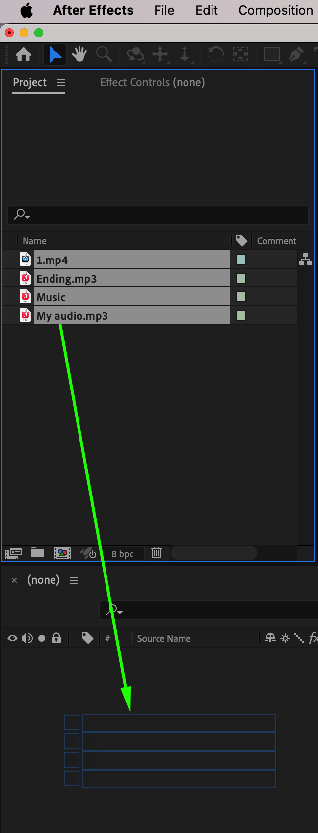 How to Combine Multiple Audio Files with a Video in Adobe After Effects ...